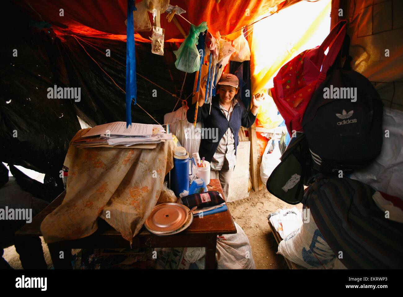 Inside Poverty-Stricken Dwelling, Lima, Peru Stock Photo - Alamy