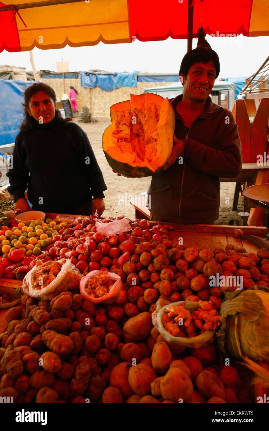 Market Stall, Lima, Peru Stock Photo - Alamy