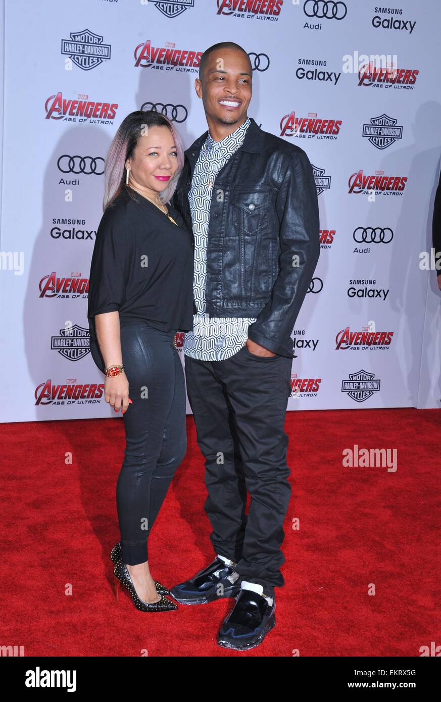 Los Angeles, CA, USA. 13th Apr, 2015. TI, Tiny at arrivals for THE ...