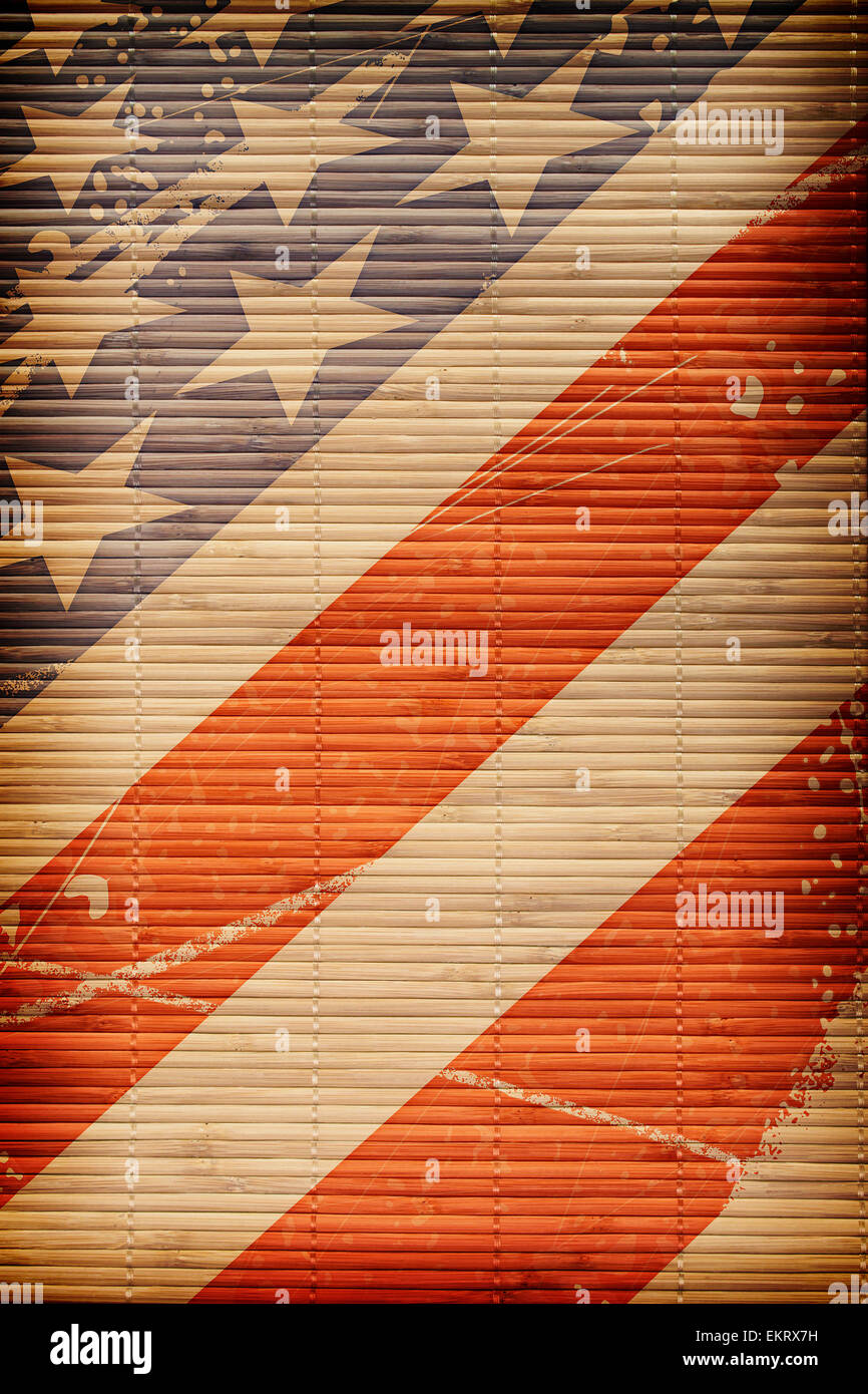 Grunge background with the American flag Stock Photo - Alamy