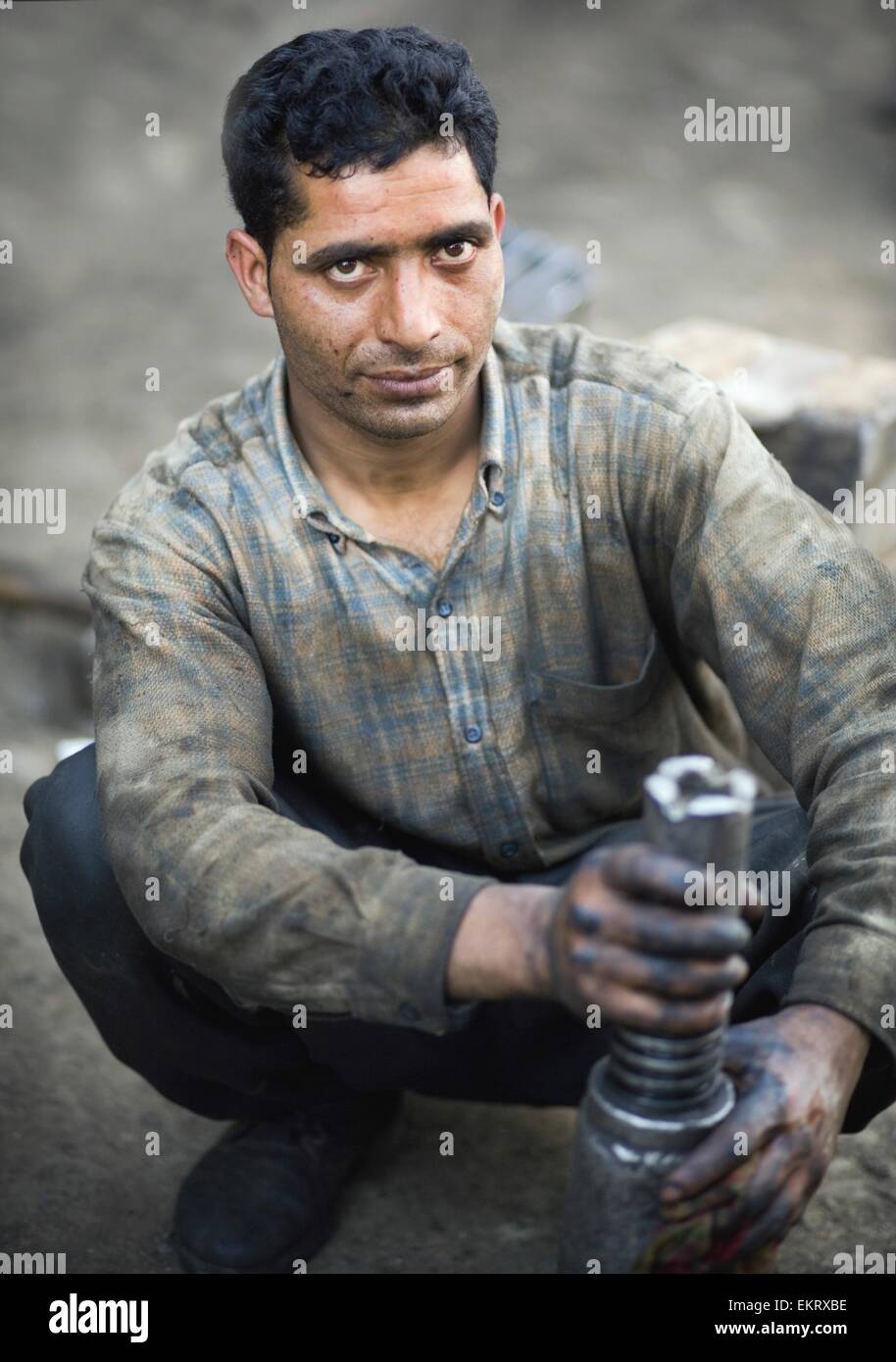 Portrait Of Male Worker Stock Photo - Alamy