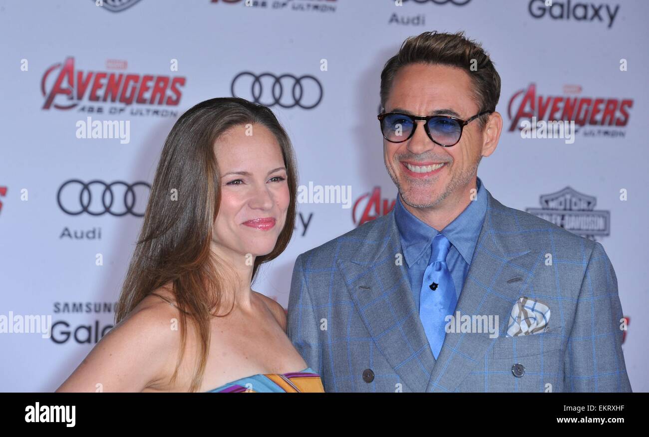 Los Angeles, CA, USA. 13th Apr, 2015. Robert Downey Jr., Susan Downey ...