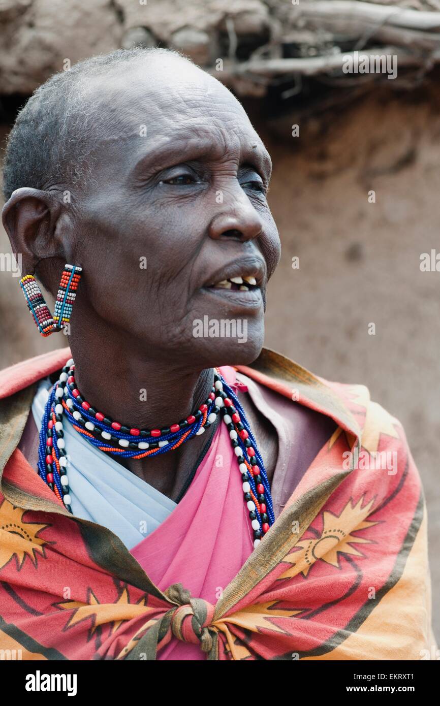 Man Of Maasai Mara Tribe; Kenya, Africa Stock Photo - Alamy