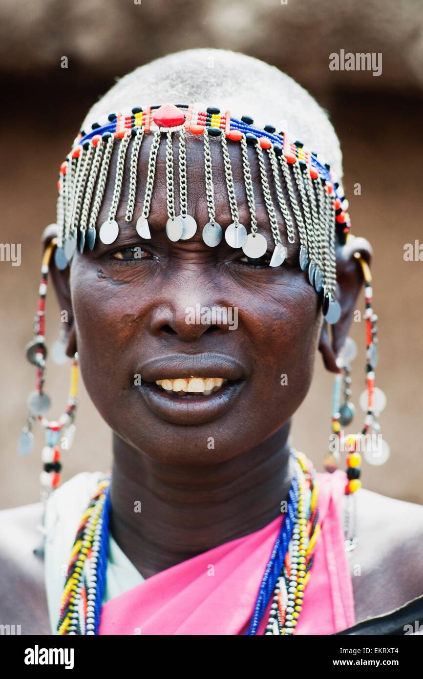 Traditional african maasai woman smile hi-res stock photography and ...