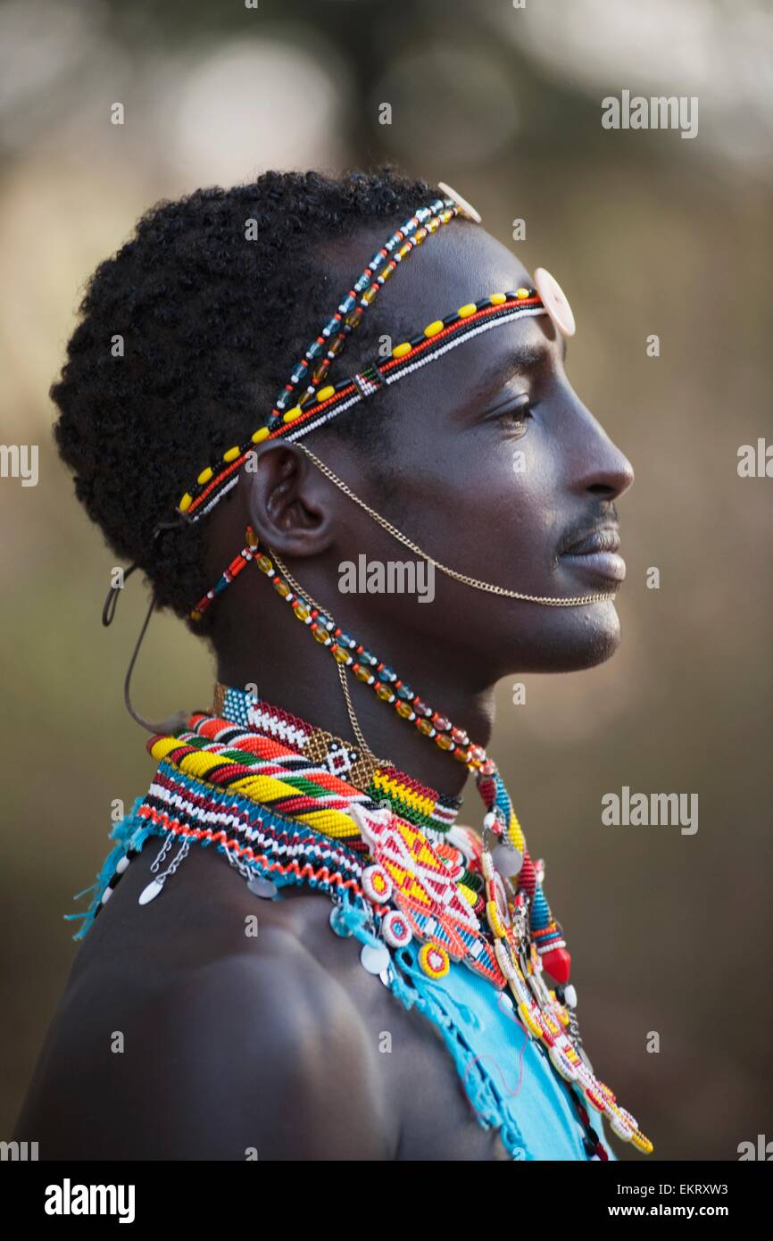 African Tribal Man Profile