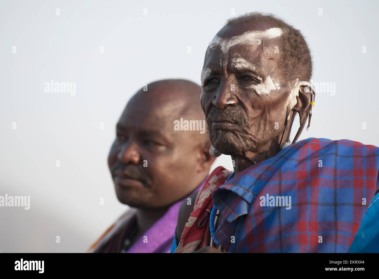 Maasai Men; Kenya, Africa Stock Photo - Alamy
