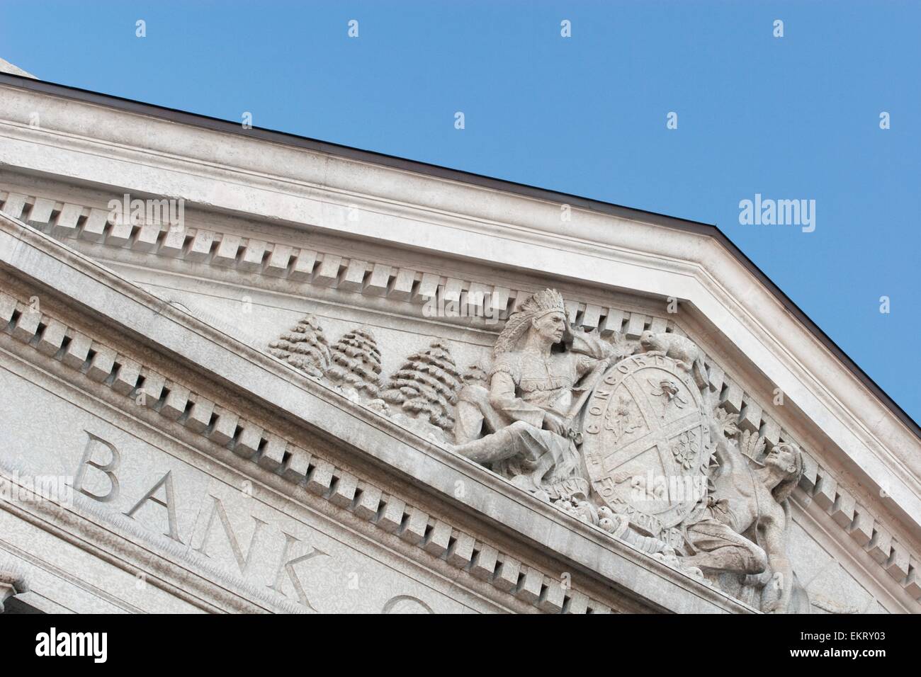 Detail Of Bank Exterior, Calgary, Alberta, Canada Stock Photo - Alamy