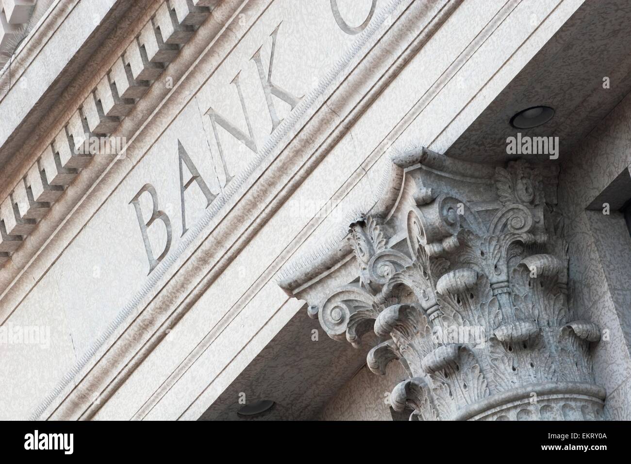 Detail Of Bank Exterior, Calgary, Alberta, Canada Stock Photo - Alamy