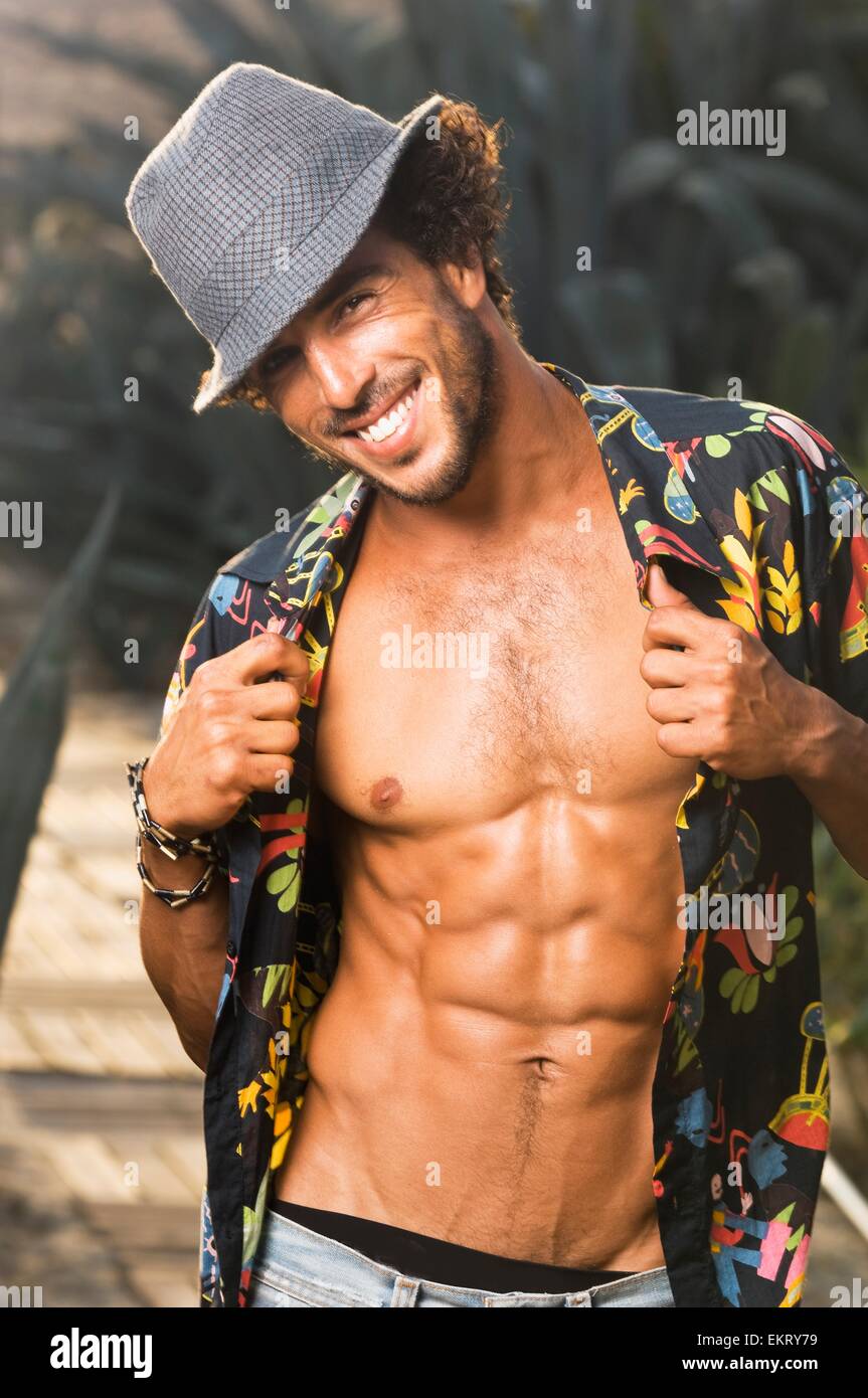 Man On Holiday Stock Photo - Alamy