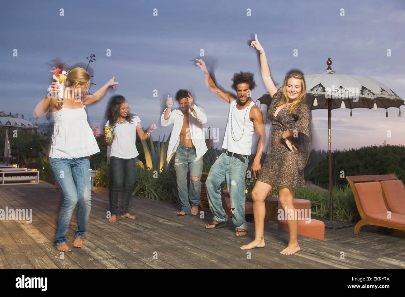 He dances with his friends hi-res stock photography and images - Alamy