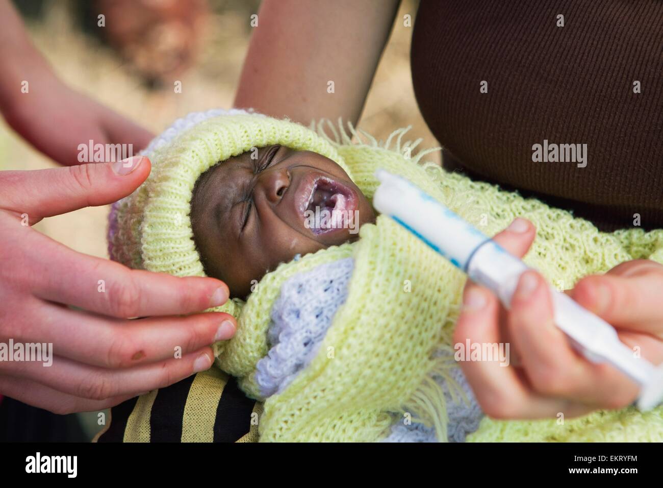 Medication Given To An Infant Dying Of Hiv/Aids; Manica, Mozambique ...