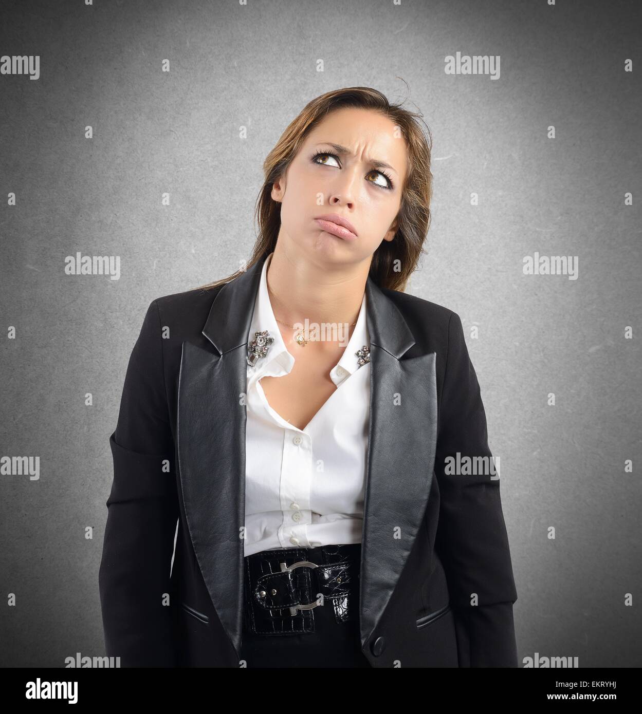 Sad bored woman hi-res stock photography and images - Alamy