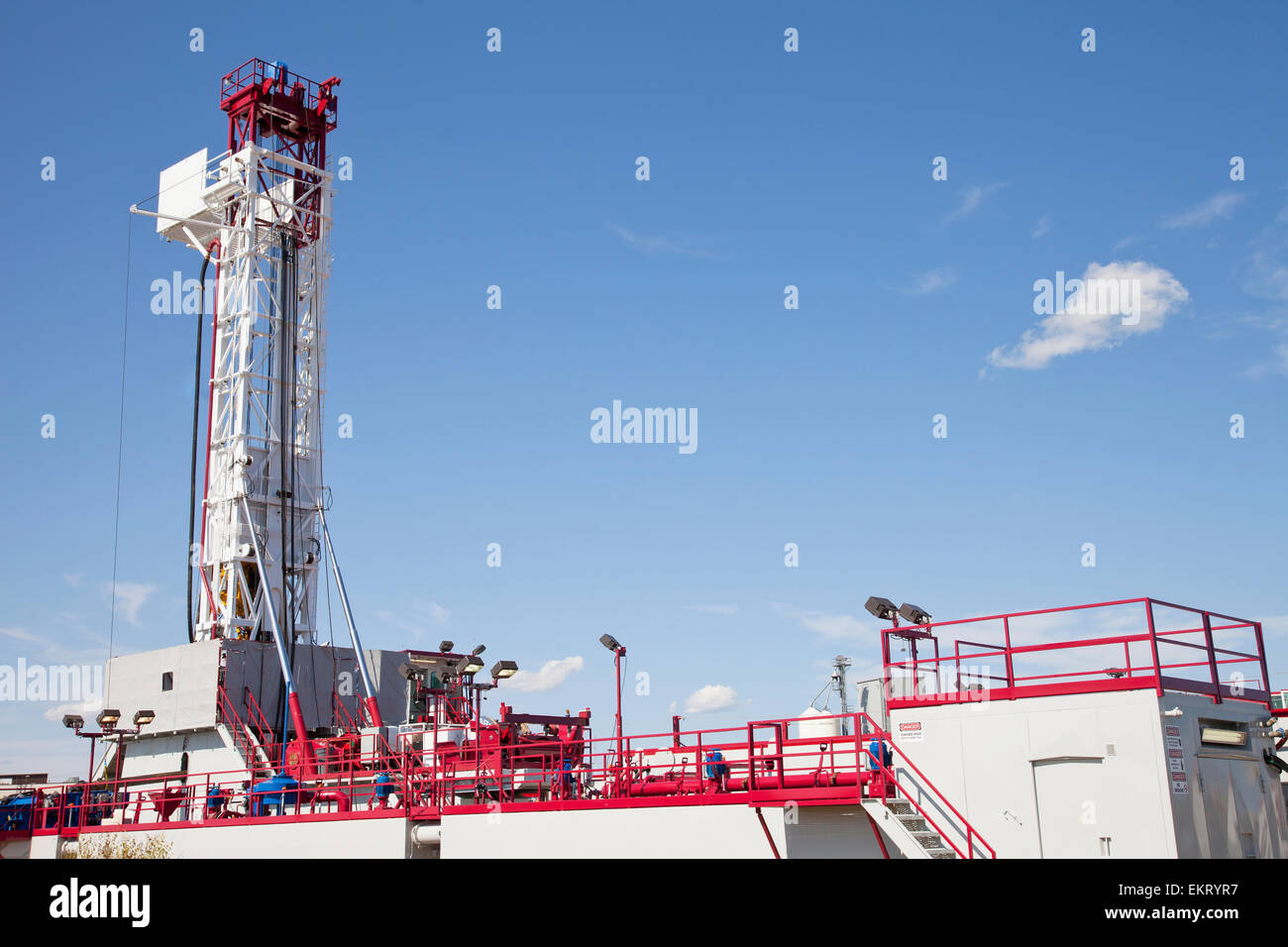 Service Rig For The Oilfield Industry; Edmonton, Alberta, Canada Stock ...