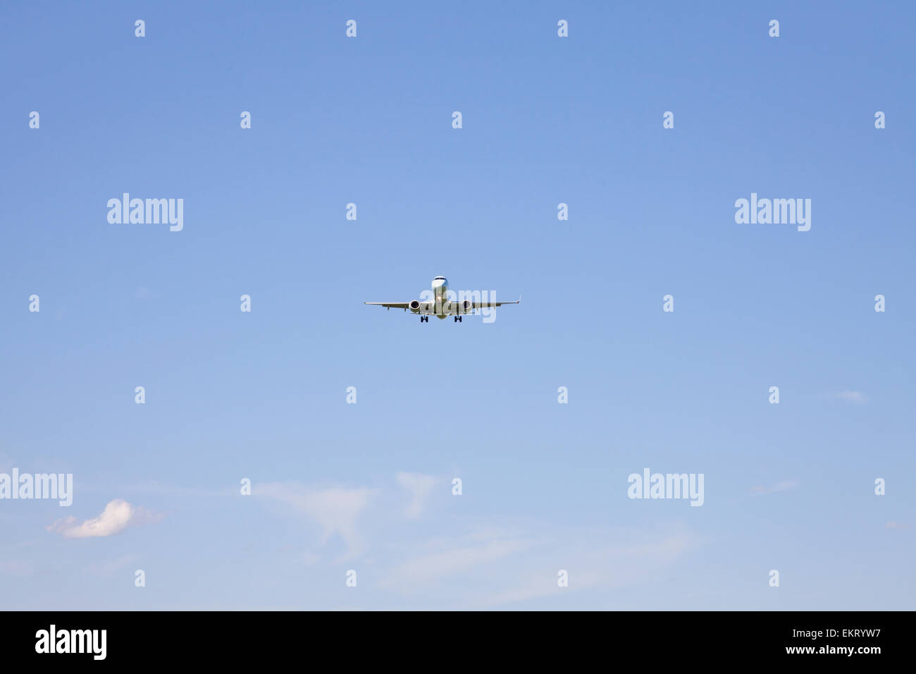 Aircraft On Final Approach To The Airport; Edmonton, Alberta, Canada ...