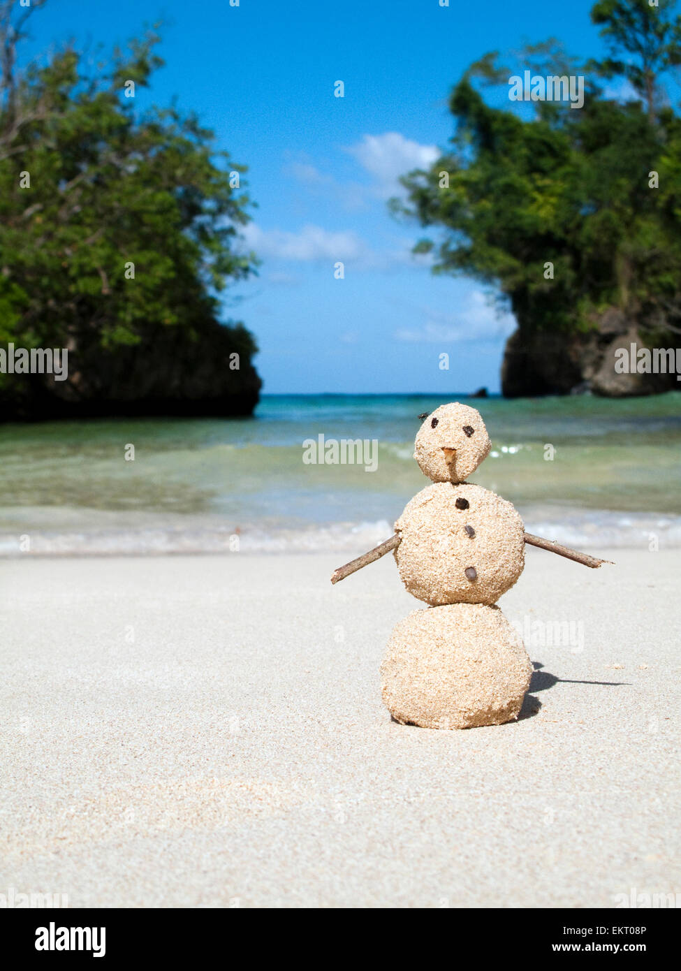 Sand Figure With Fly On It, On Beach, Port Antonio, Portland, Jamaica ...