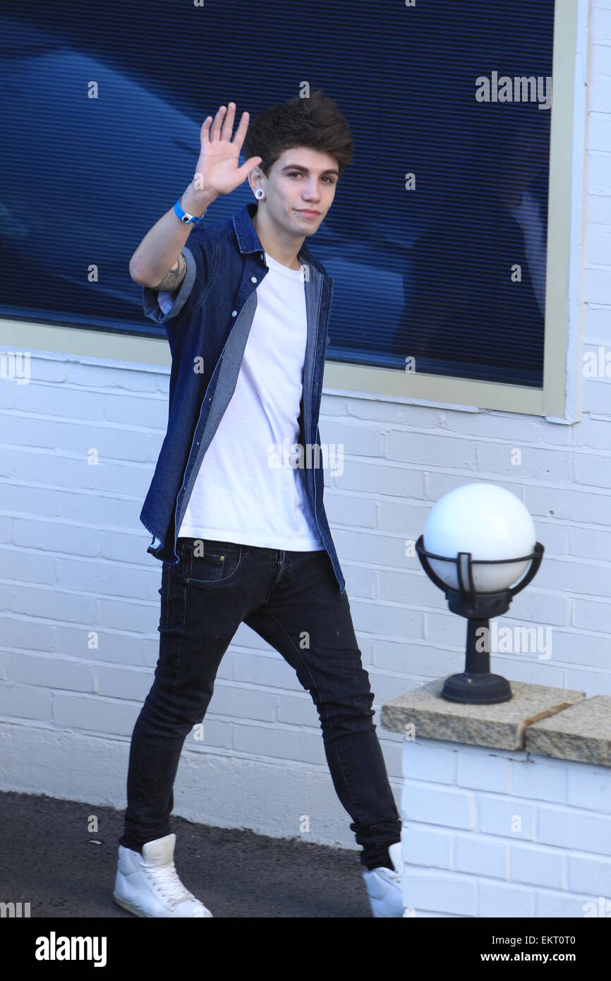 'X Factor' finalists at the rehearsal studio Featuring: New Boy Band ...