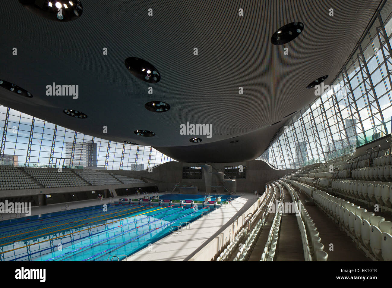 Olympic pool stratford interior hi-res stock photography and images - Alamy