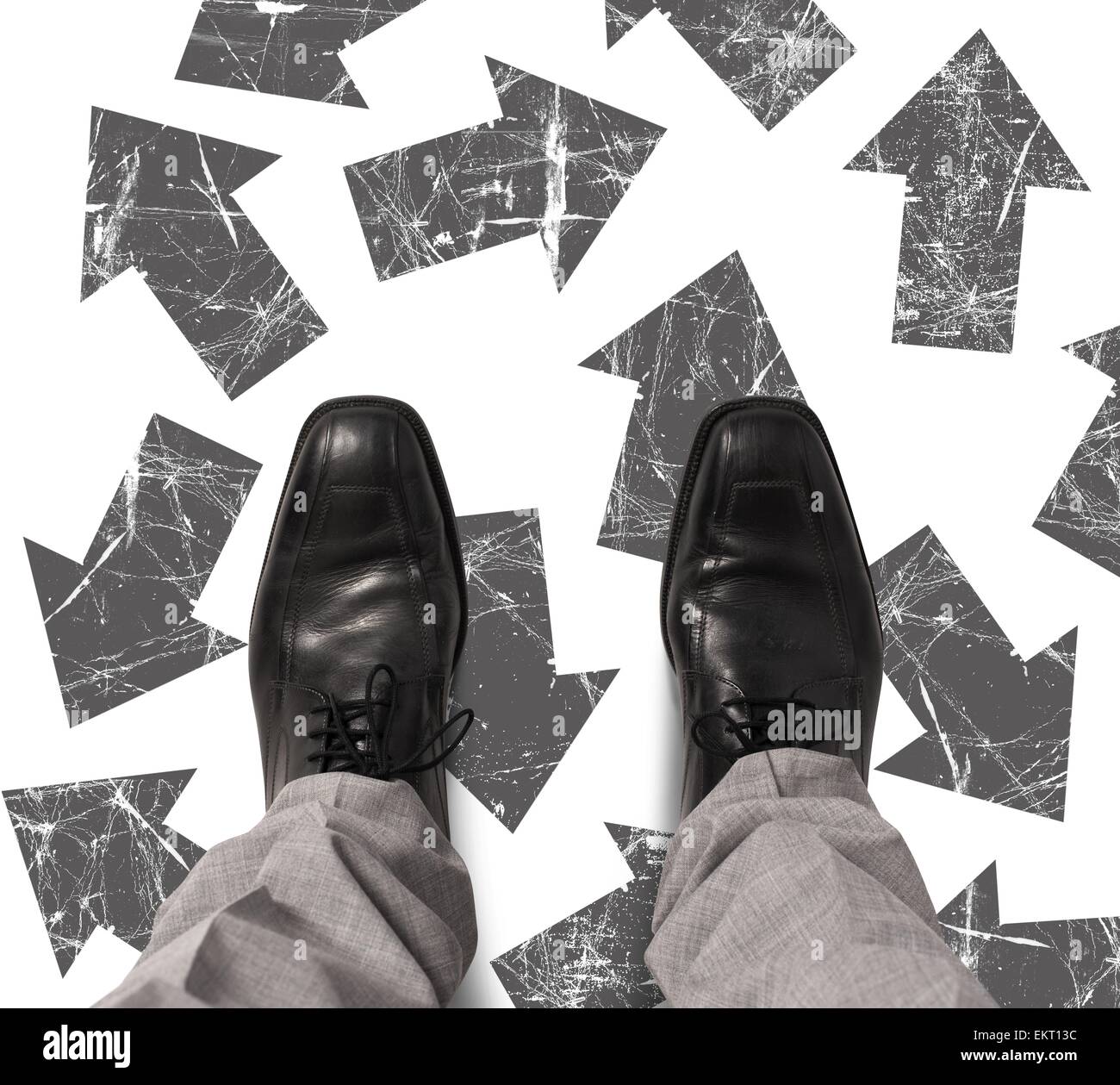 Businessman following leader hi-res stock photography and images - Alamy