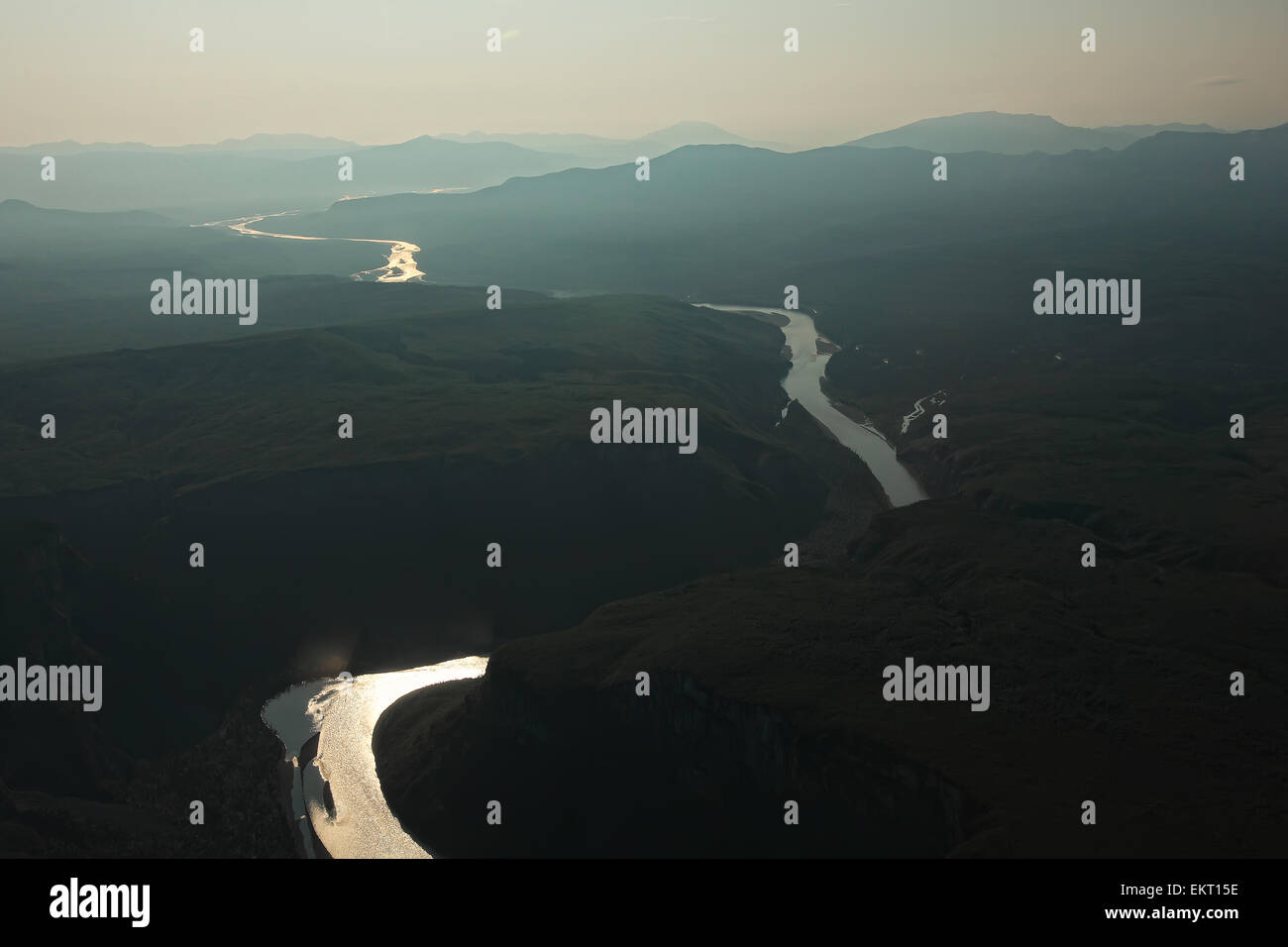 Aerial View Of The South Nahanni River As It Flows Towards Nahanni ...