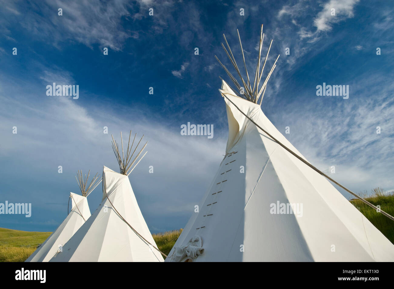Tipis Just Outside The Grasslands National Park; Val Marie Saskatchewan ...