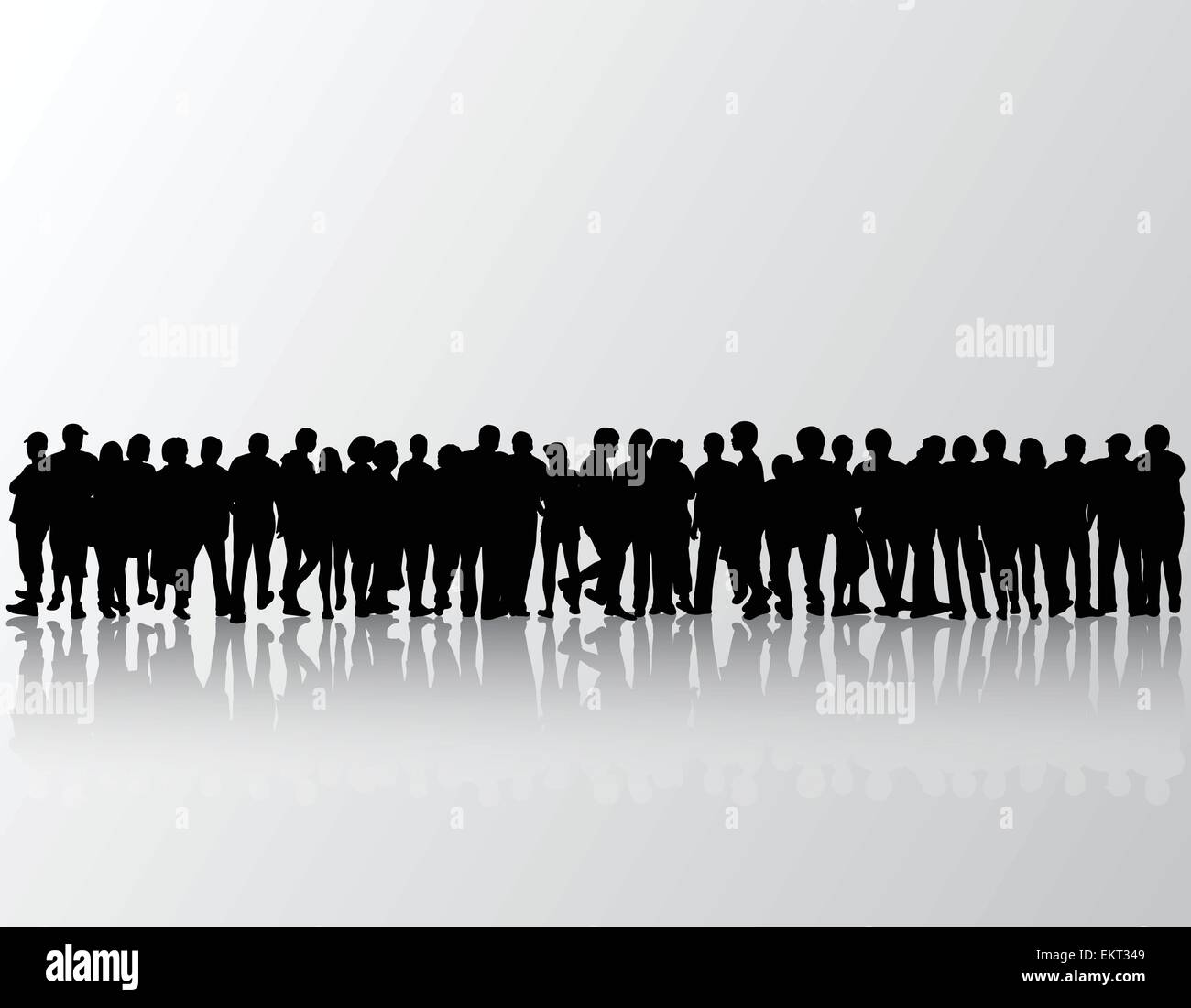 Old crowd Stock Vector Images - Alamy