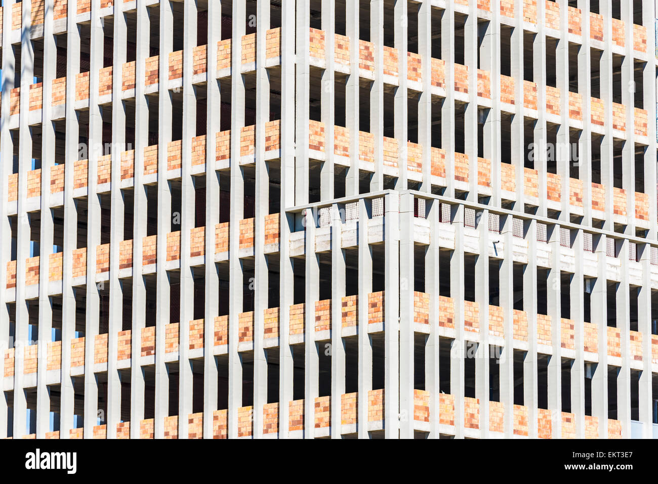 Building under construction with safety guard rails Stock Photo - Alamy