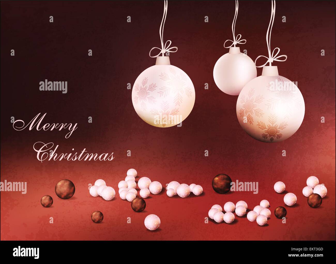 Pearl christmas ball Stock Vector Images - Alamy