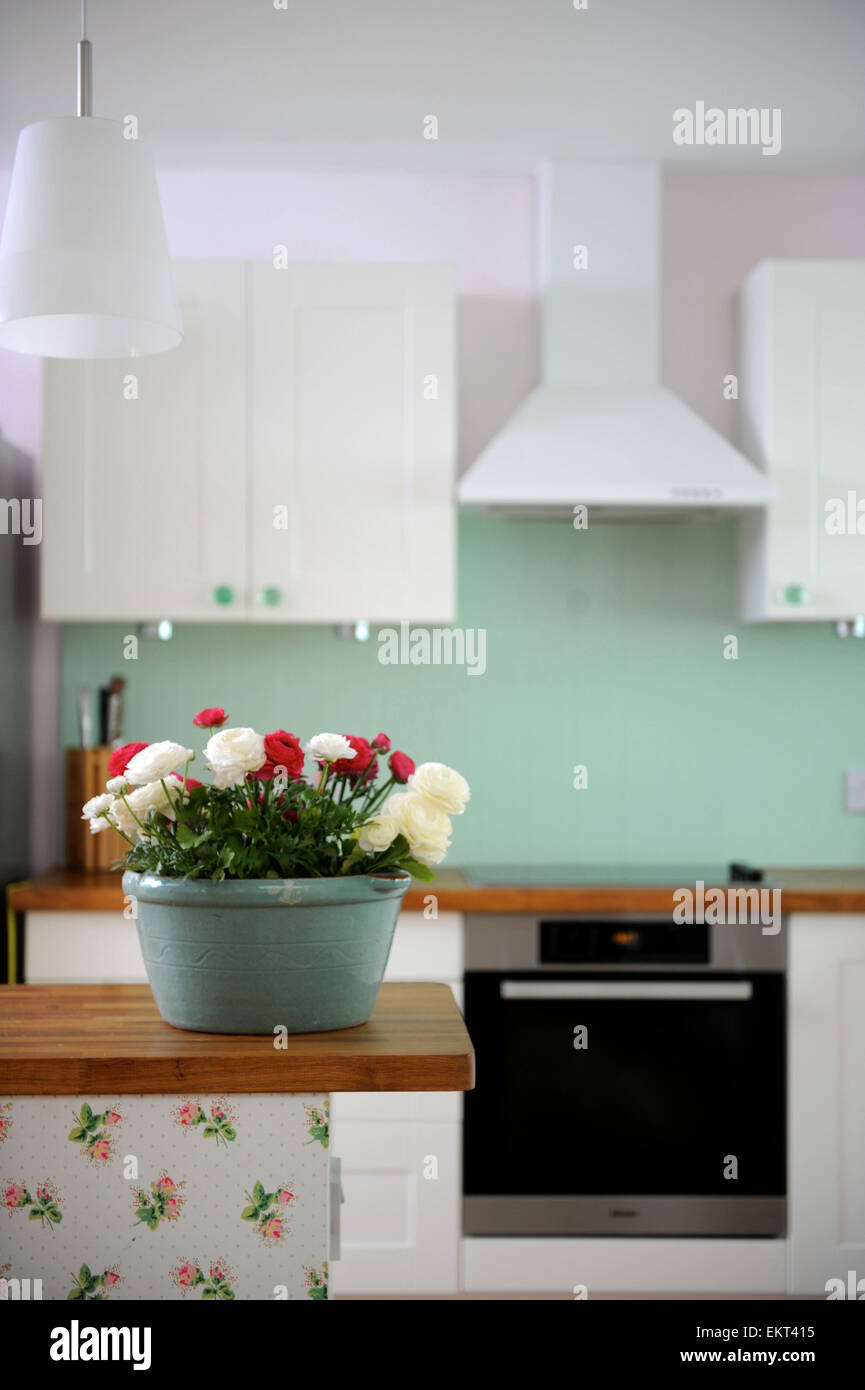 Kitchen of a modern barn conversion, Gloucestershire UK Stock Photo - Alamy