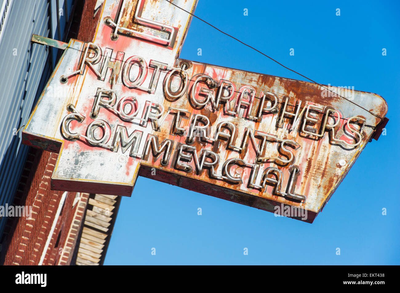 Old Neon sign for commercial portrait photographer; Cumberland ...