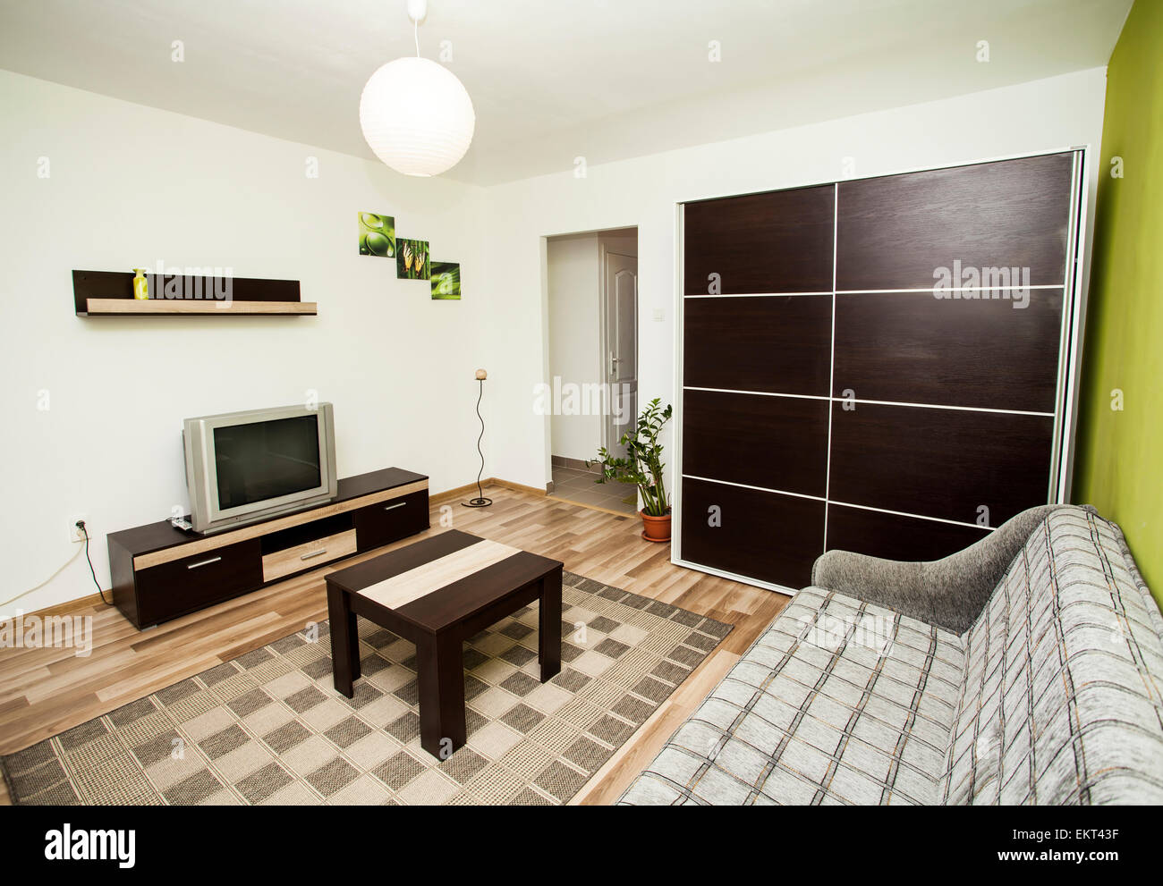 Modern and simple living room interior Stock Photo - Alamy