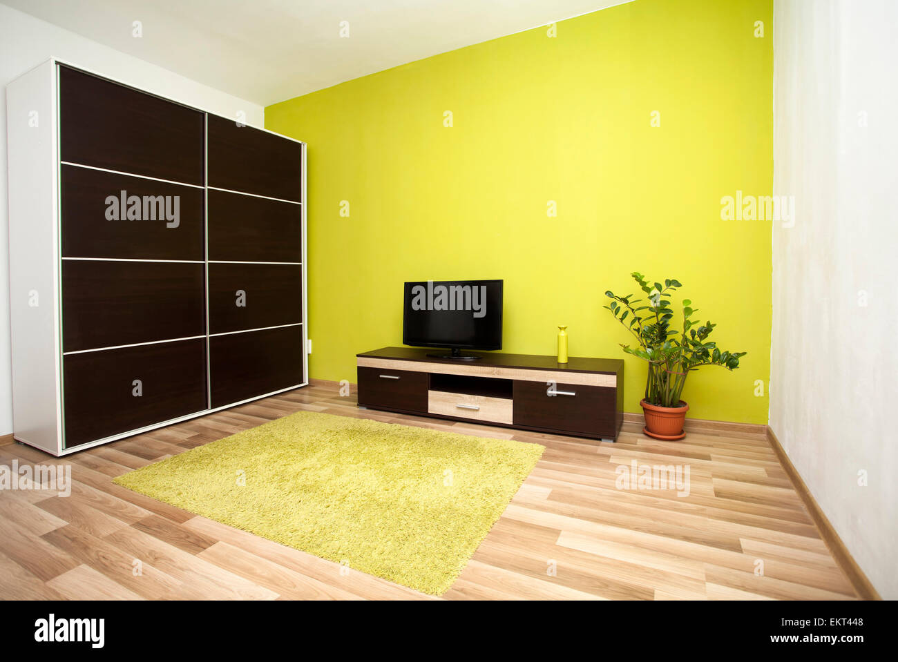 Modern and simple living room interior Stock Photo - Alamy