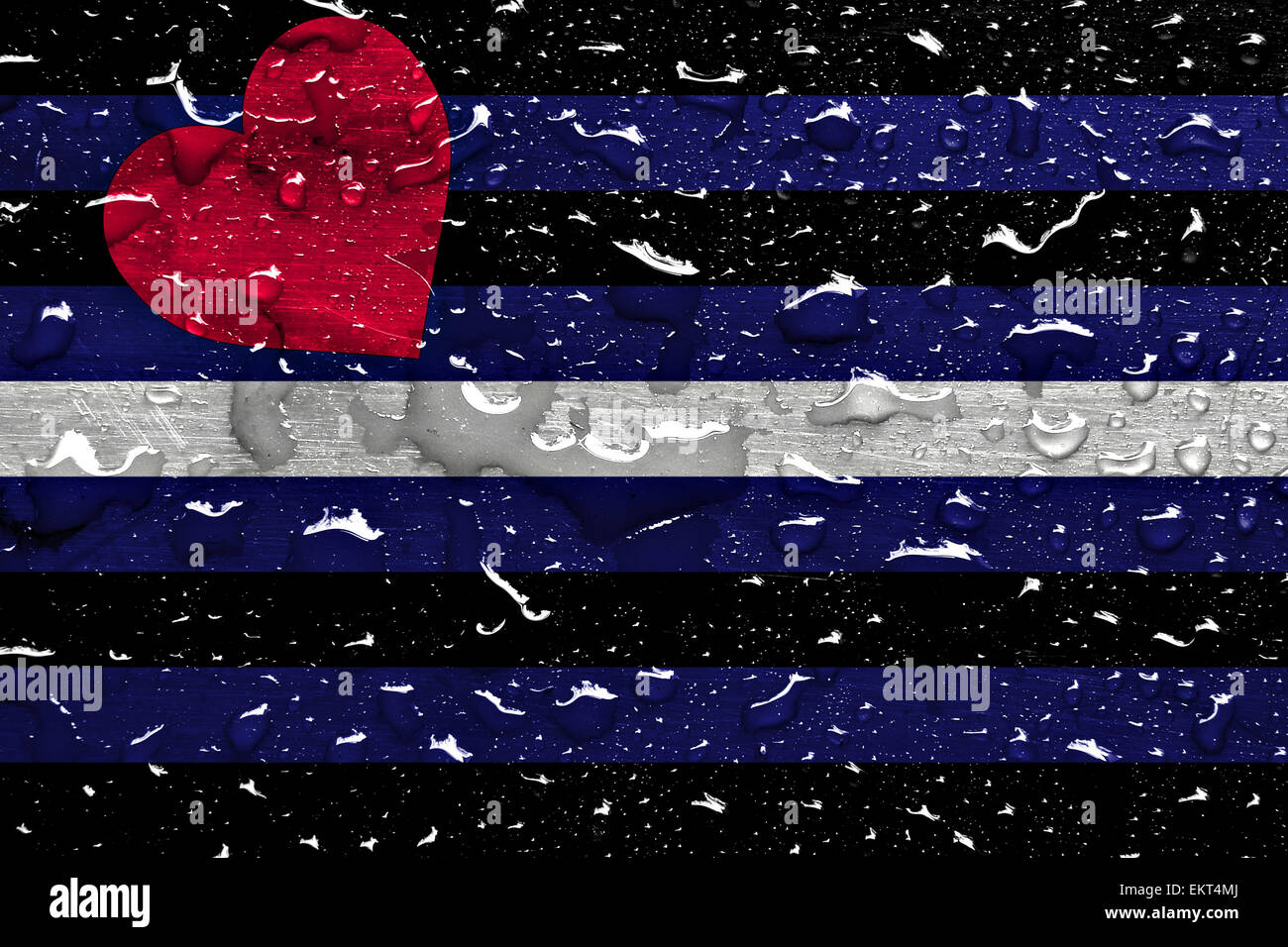 flag of Leather Pride with rain drops Stock Photo - Alamy
