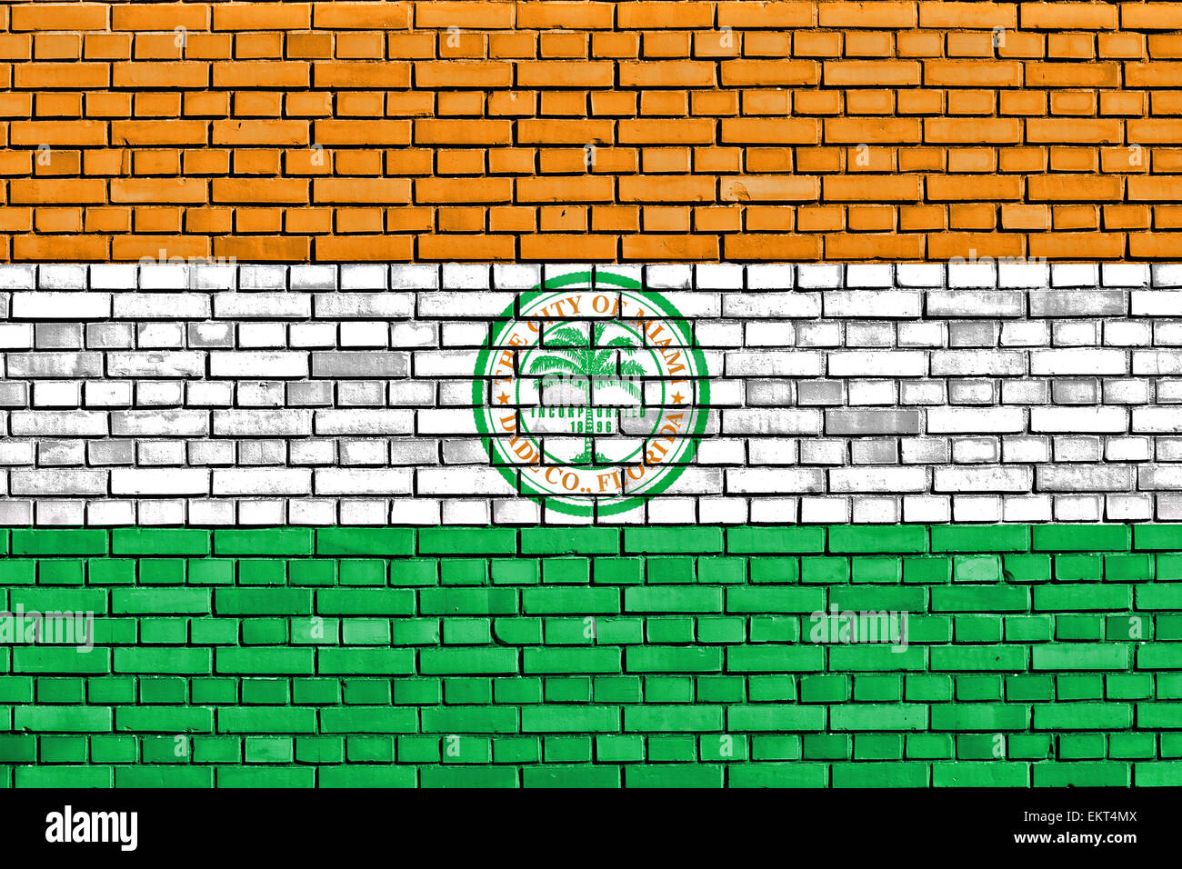 Miami flag hi-res stock photography and images - Alamy