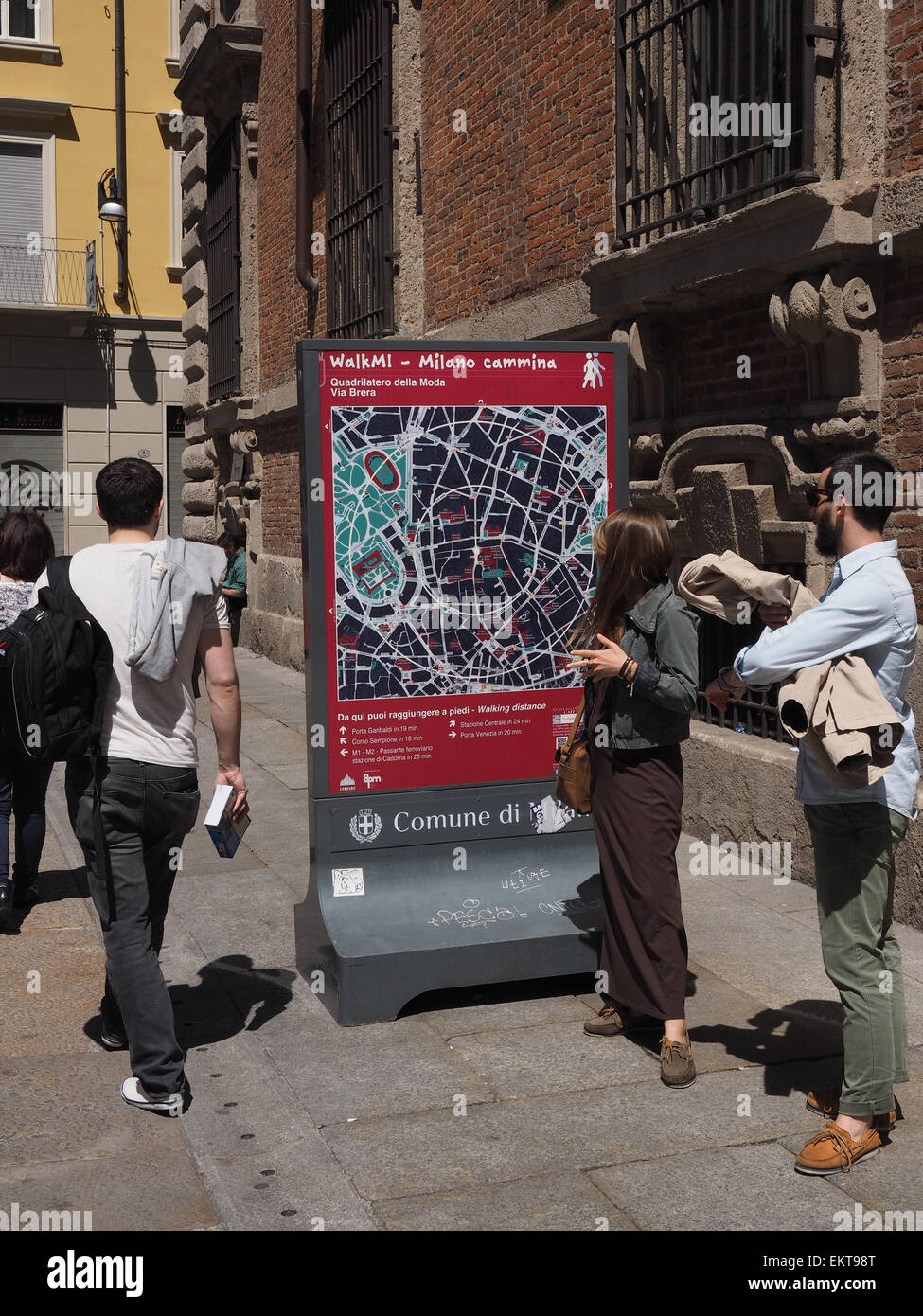 Brera District and surroundings, Milan, Lombardy, Italy, Europe Stock ...