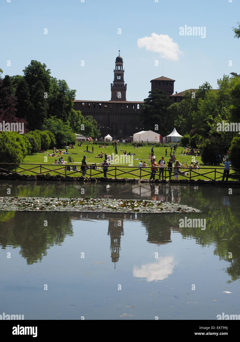 Parco Sempione, public park, Milan, Lombardy, Italy, Europe Stock Photo ...