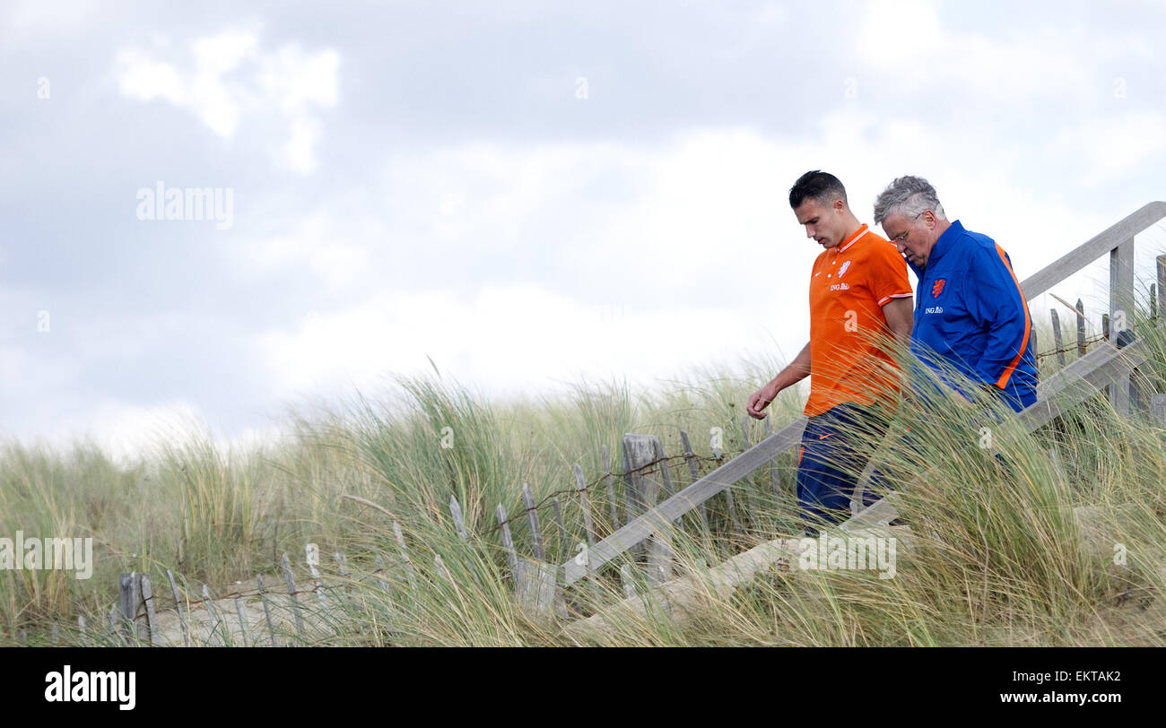 Dutch soccer player Robin van Persie preparing with the Dutch National ...