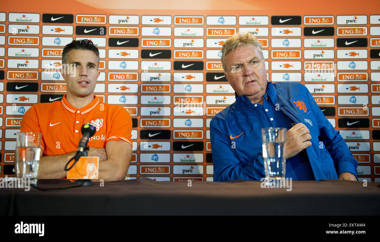 Dutch soccer player Robin van Persie preparing with the Dutch National ...