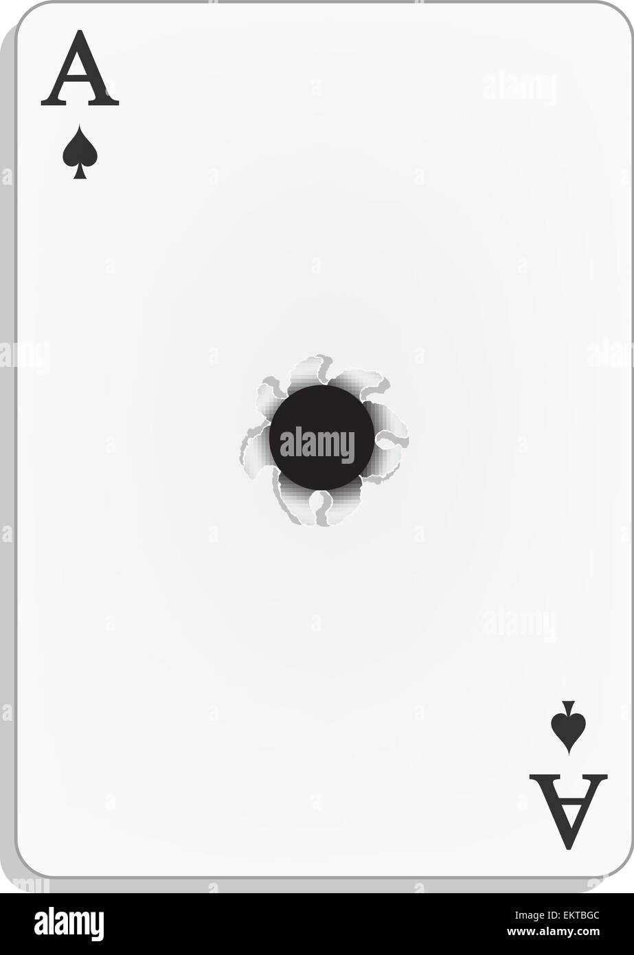 Playing card bullet hole hi-res stock photography and images - Alamy
