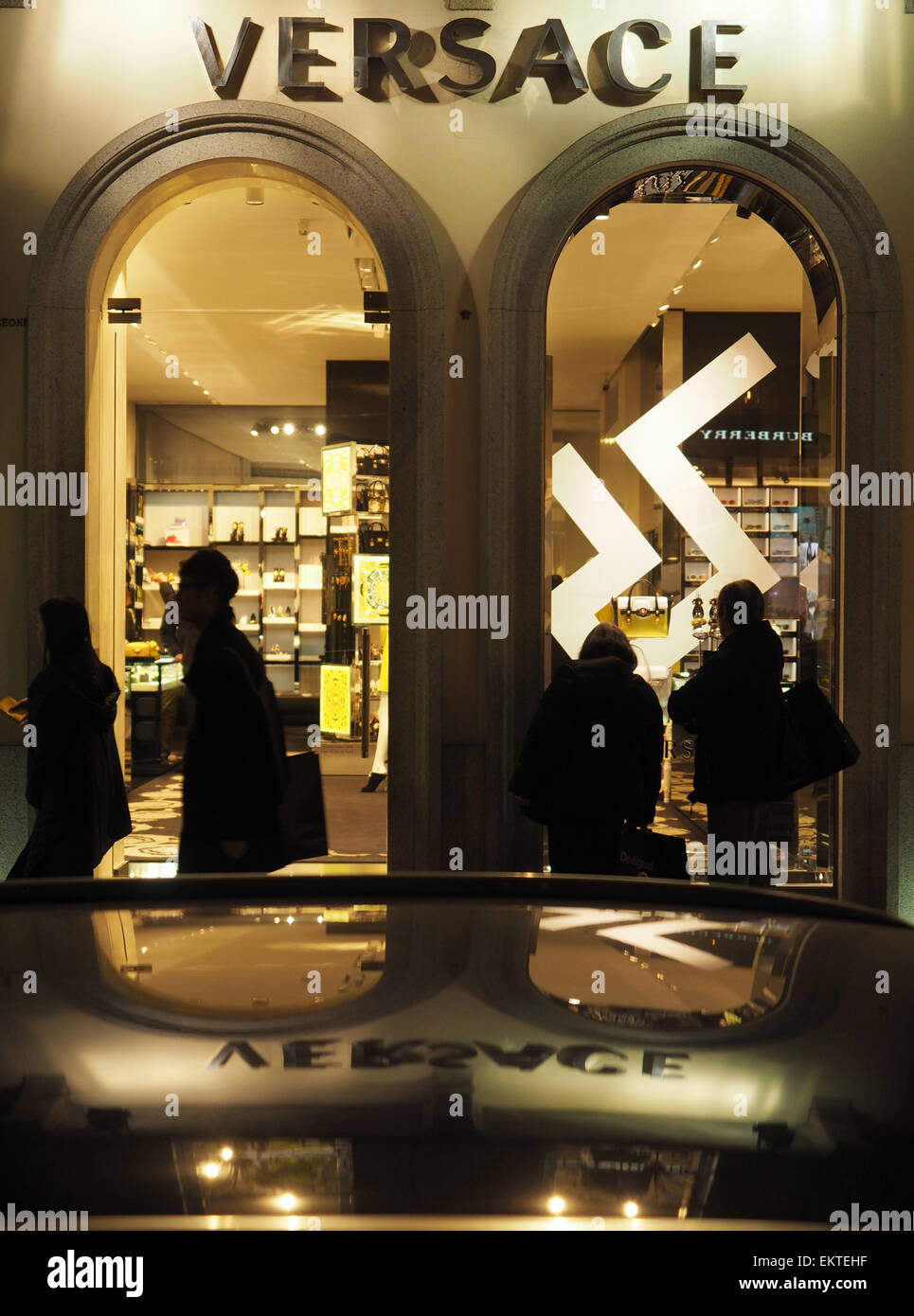 versace store, Via Montenapoleone street, Milan, Lombardy, Italy ...