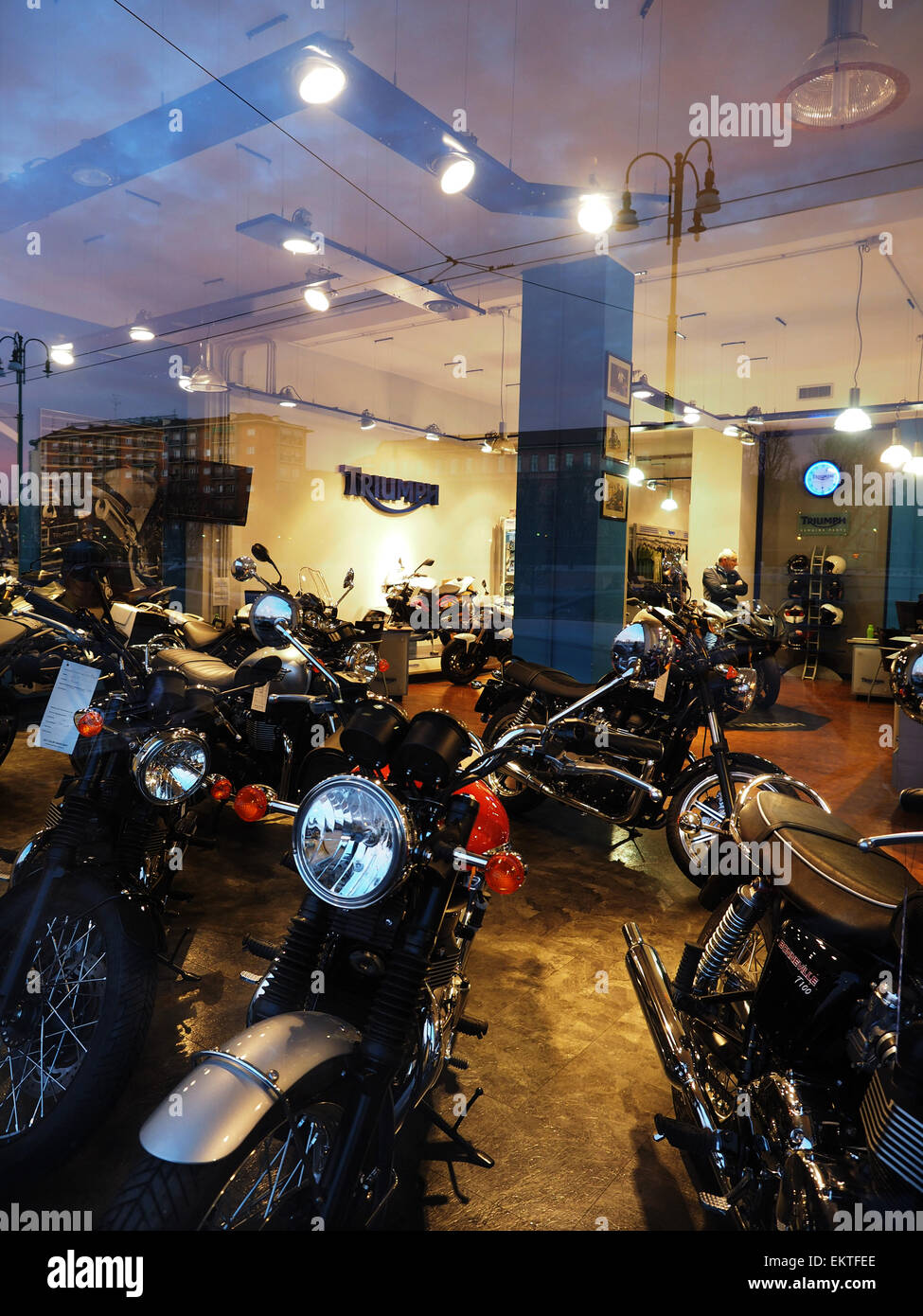 Triumph motorcycle hi-res stock photography and images - Alamy