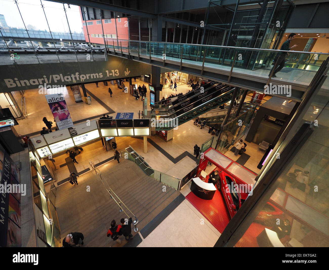 Garibaldi railway station, Milan, Lombardy, Italy, Europe Stock Photo ...