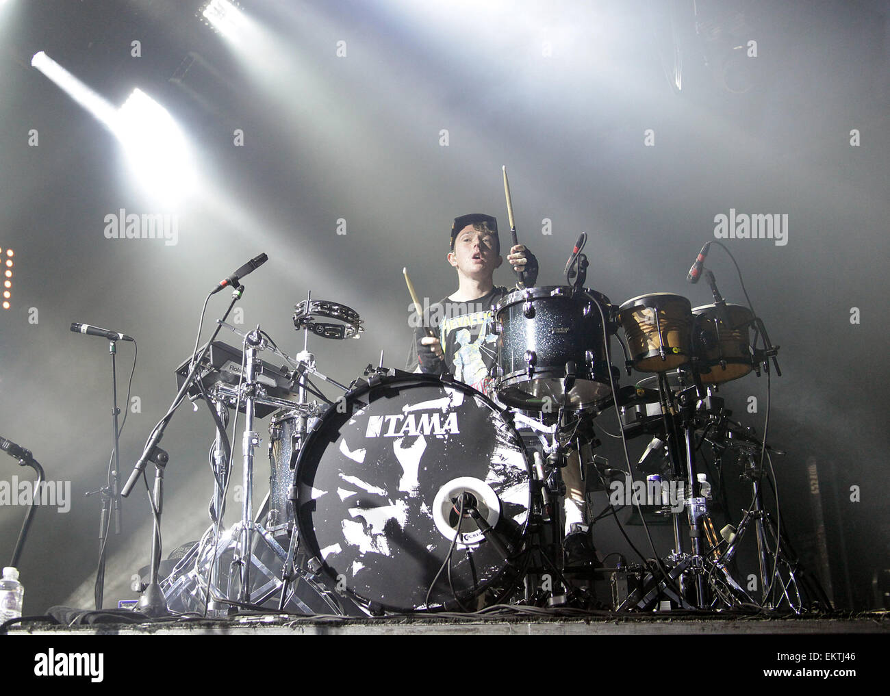 Las Vegas, Nevada, USA. 14th Apr, 2015. Musician Thom Greene from the ...