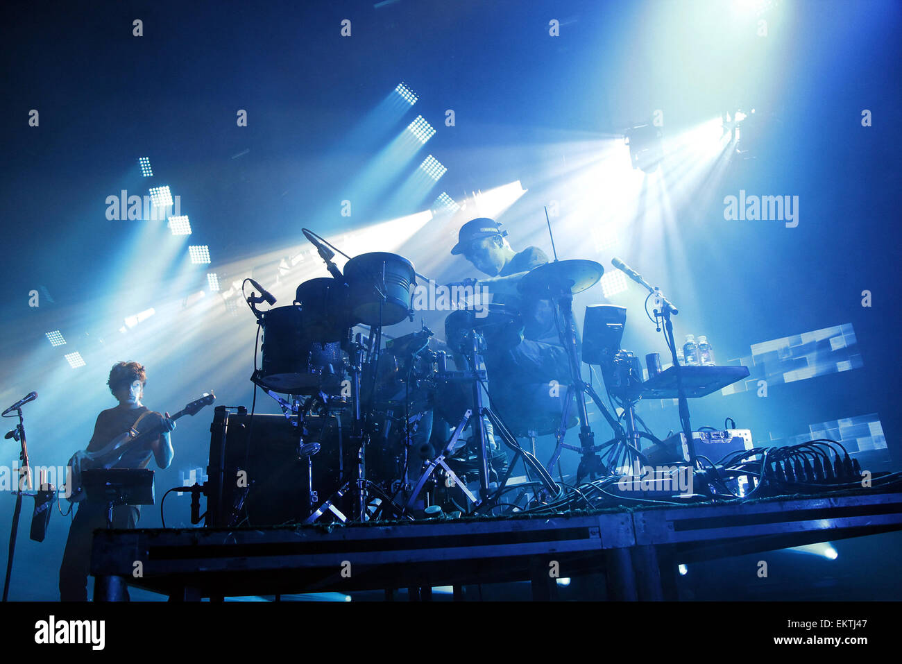 Las Vegas, Nevada, USA. 14th Apr, 2015. Musicians Cameron Knight and ...