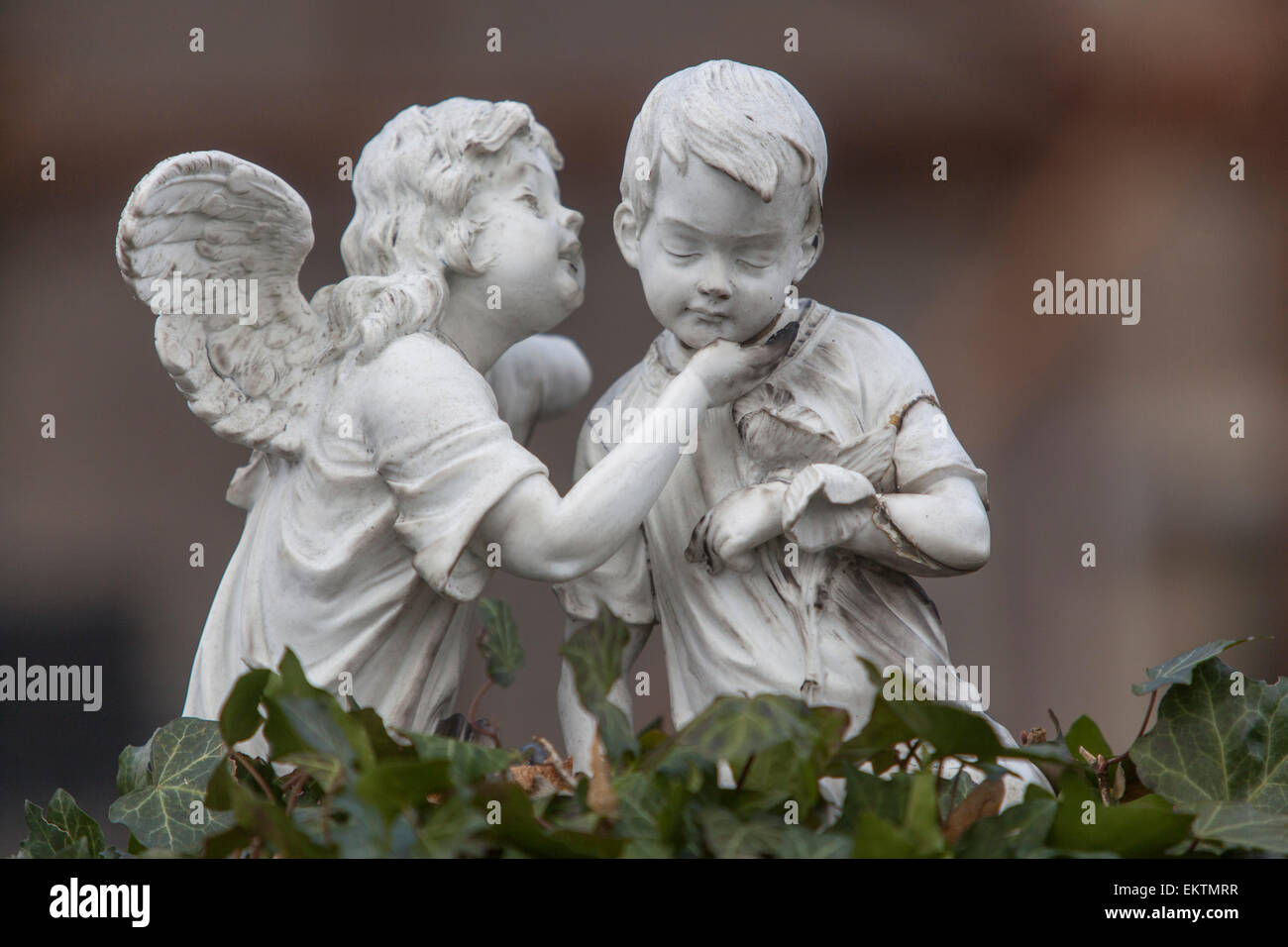 Angel grave figure Czech Republic Stock Photo - Alamy