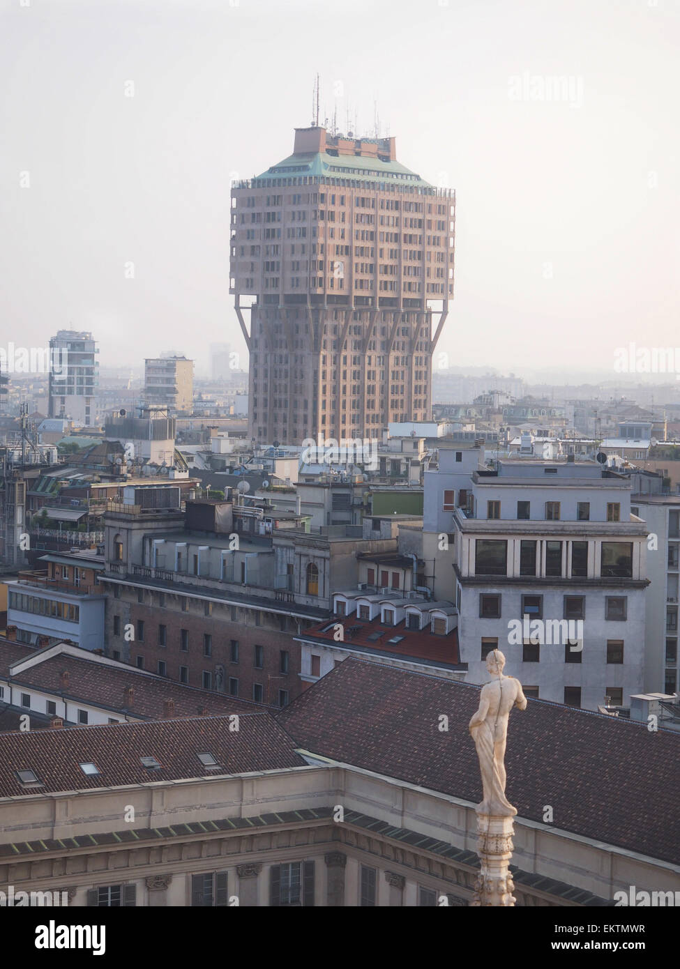 Roof top of Duomo Cathedral, Milan, Lombardy, Italy, Europe Stock Photo ...