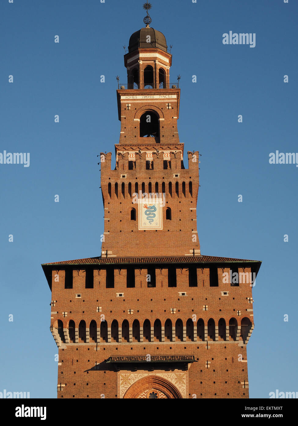 Sforza Castle, Piazza Castello square, Milan, Lombardy, Italy; Europe ...