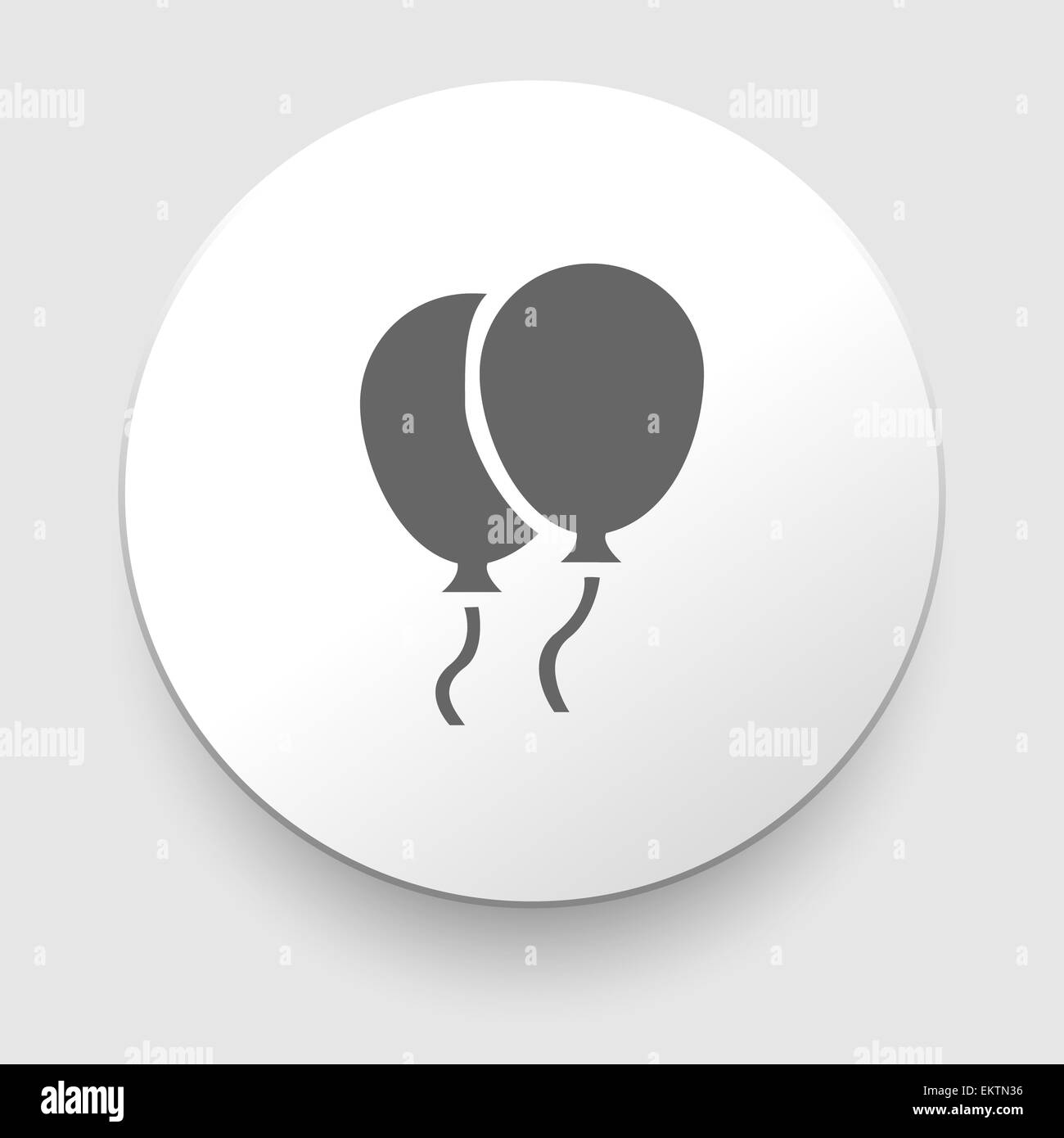 Balloon icon Black and White Stock Photos & Images - Alamy