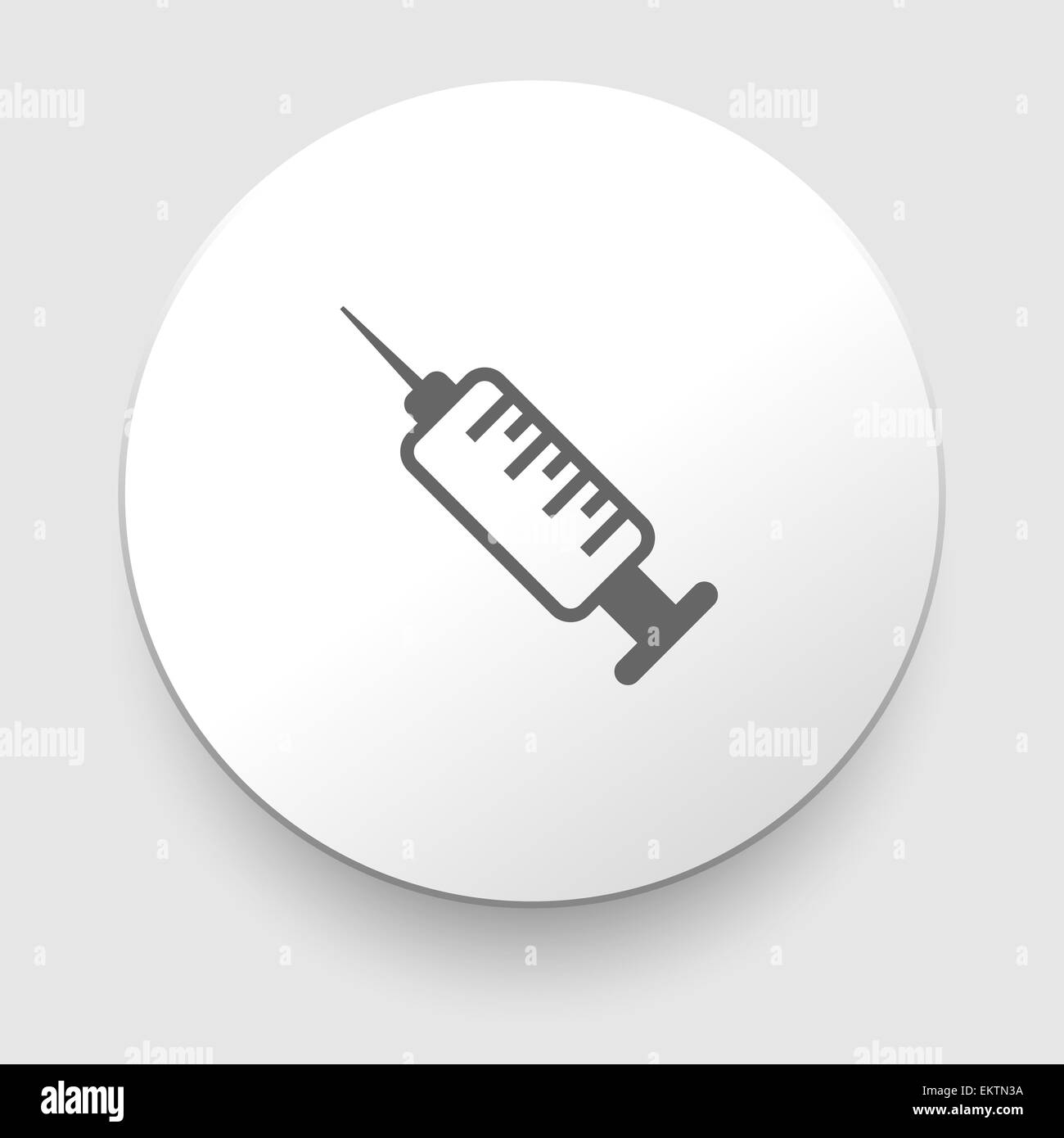 Syringe medical isolated icon hi-res stock photography and images - Alamy