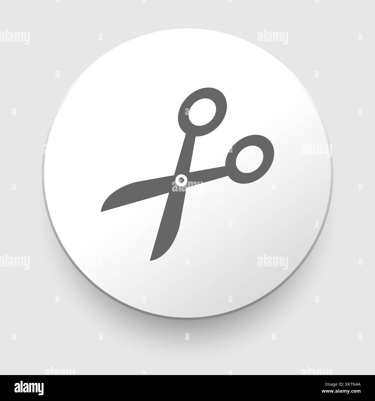 Scissors symbol isolated Stock Photo - Alamy