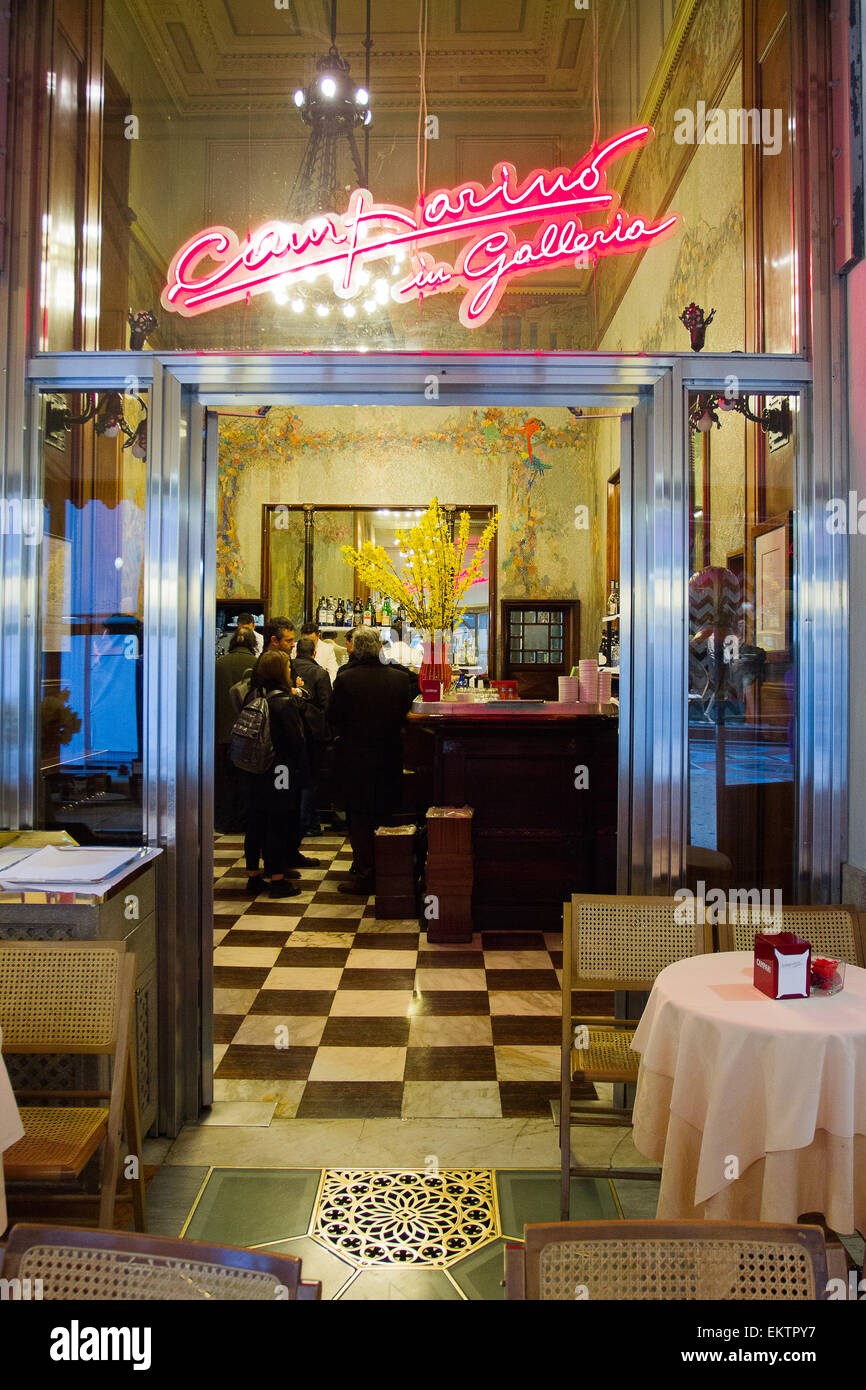 Camparino coffee bar, Galleria Vittorio Emanuele II gallery, Milan ...